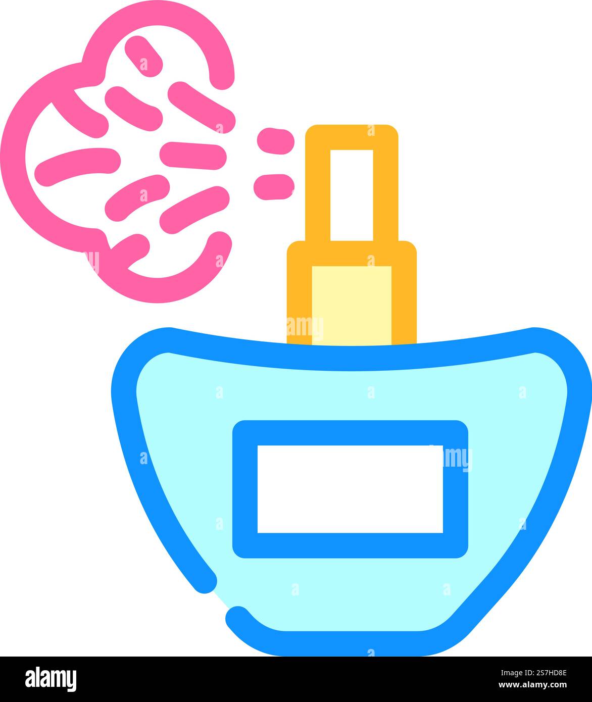 scent smell color icon vector. scent smell sign. isolated symbol ...