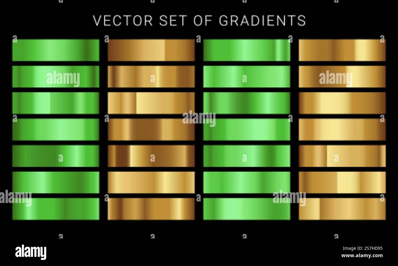 Set of different metallic gradients Stock Vector Image & Art - Alamy