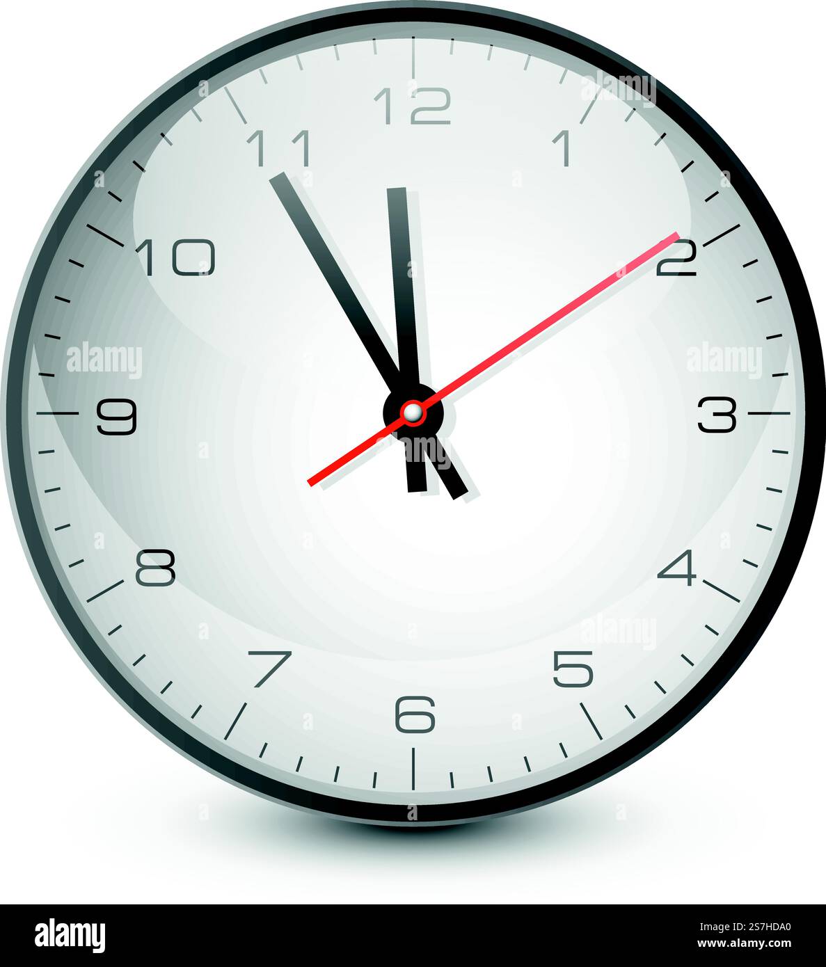 Realistic office clock Stock Vector Image & Art - Alamy