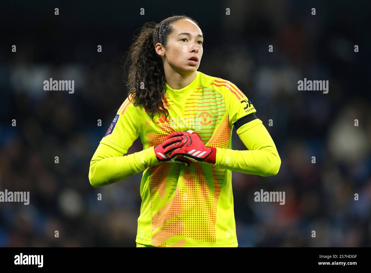 Manchester United goalkeeper Phallon Tullis-Joyce during the Barclays ...