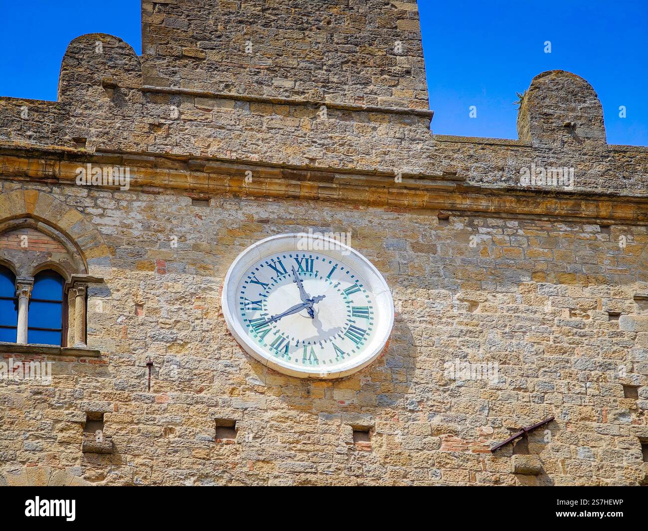 Volterra, Tuscany. Street view of Volterra - medieval Tuscan town ...