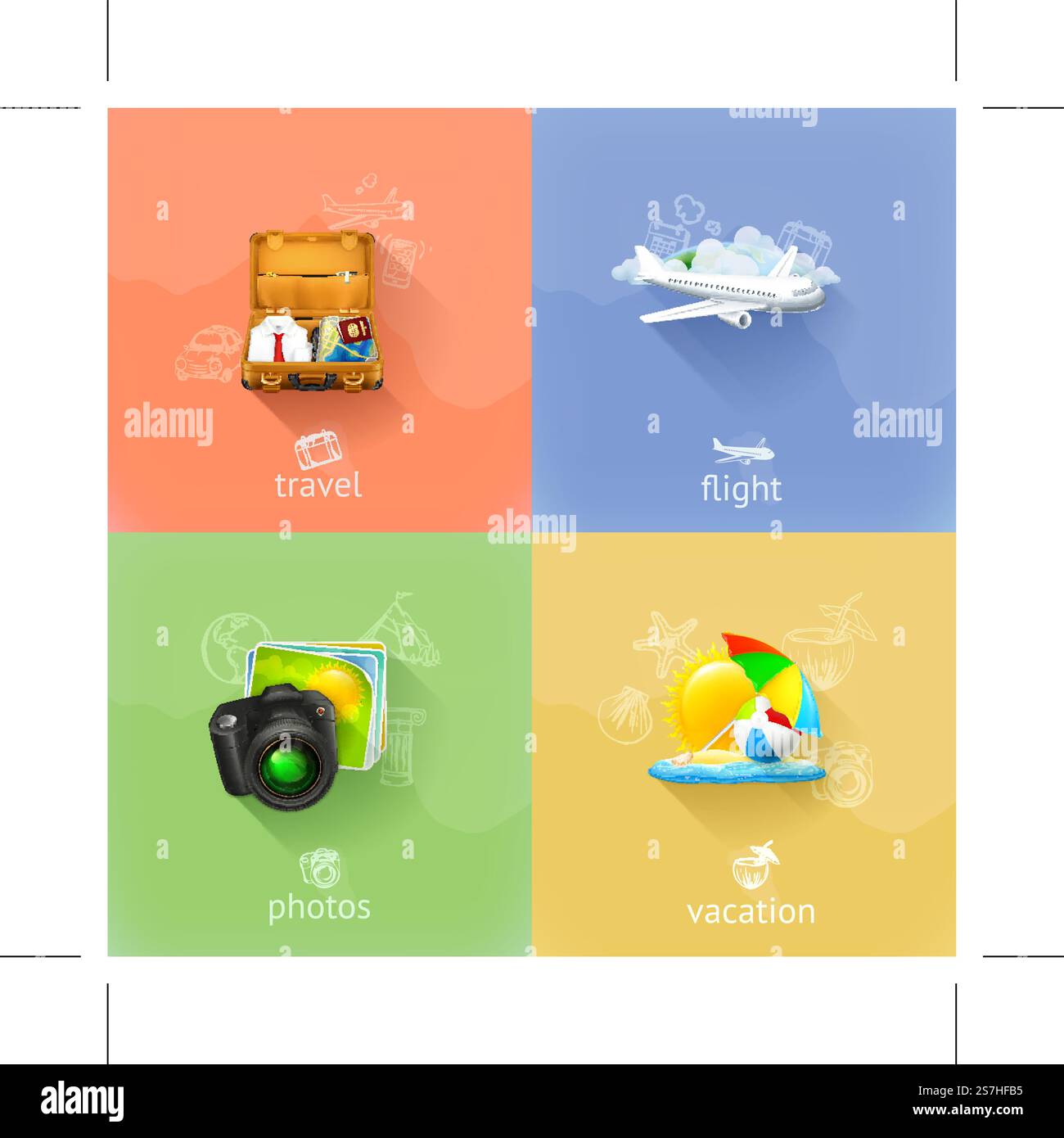 Set trip travel concepts Stock Vector Images - Alamy