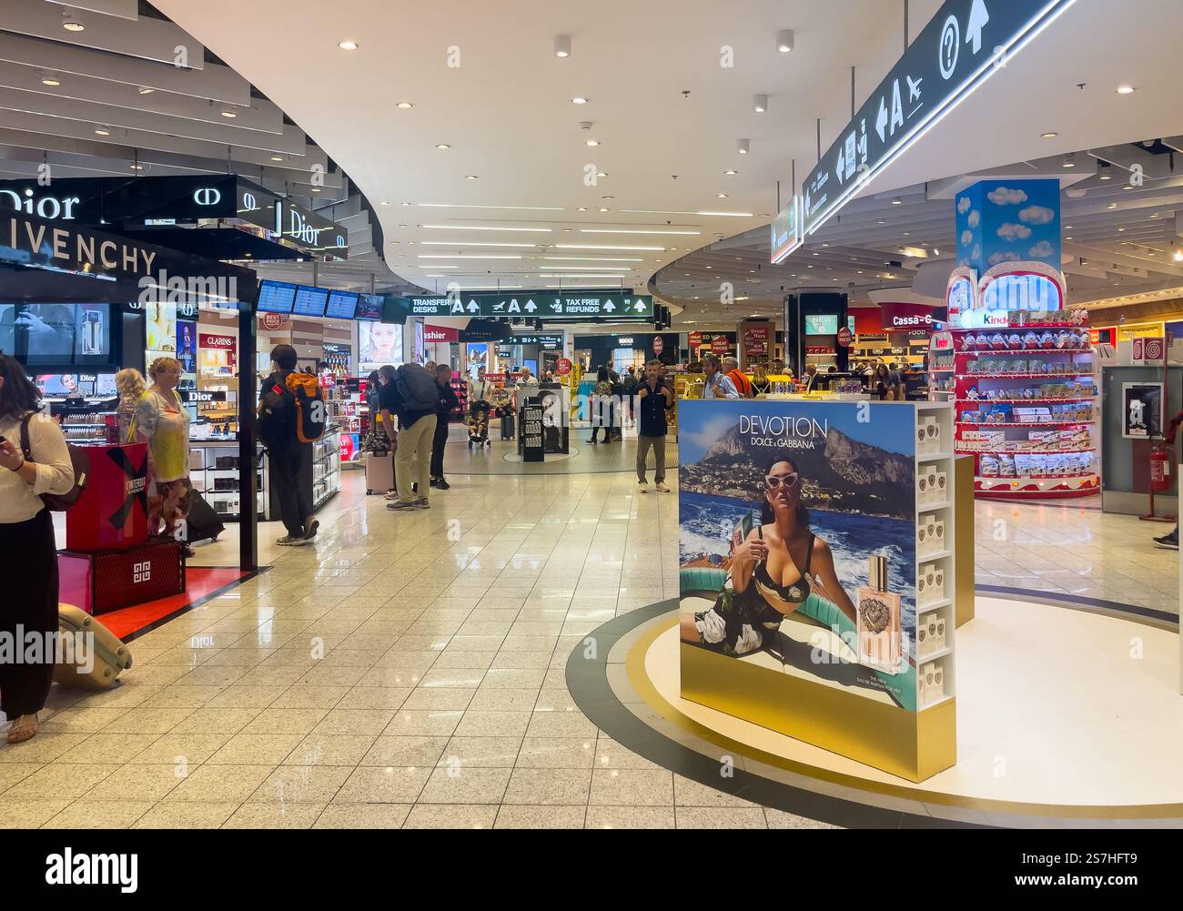 Ferno, Milan-Malpensa, Italy - October 3, 2023: The duty-free shopping ...