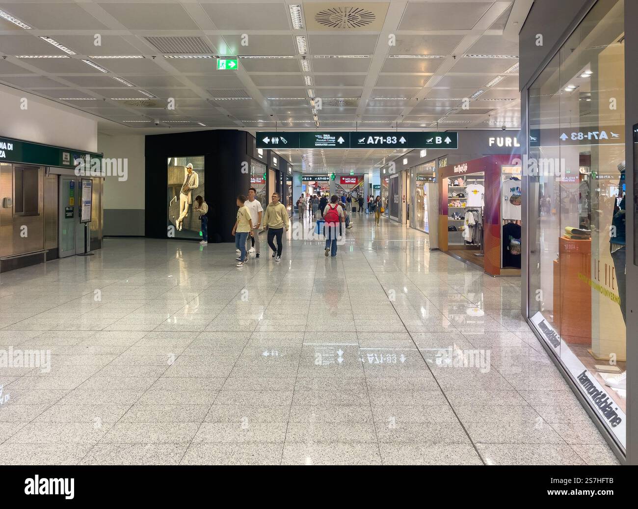 Ferno, Milan-Malpensa, Italy - October 3, 2023: The duty-free shopping ...