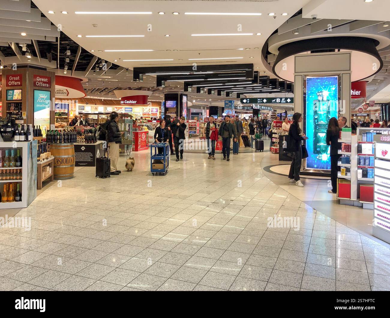 Ferno, Milan-Malpensa, Italy - October 3, 2023: The duty-free shopping ...