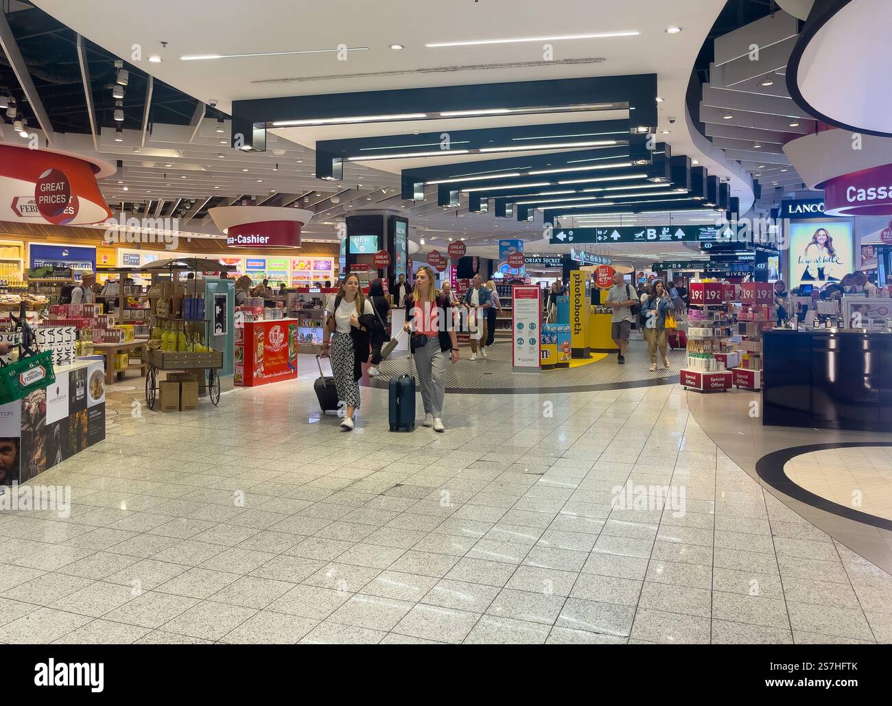 Ferno, Milan-Malpensa, Italy - October 3, 2023: The duty-free shopping ...