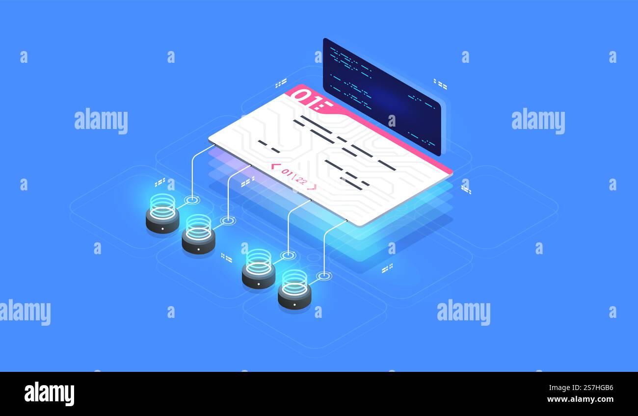 Smart contract, digital signature. Digital security access with ...