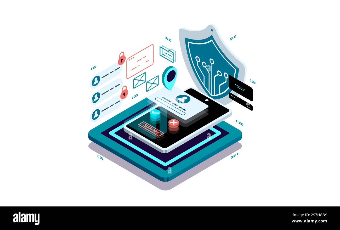 Data protection in the smartphone, blocking unwanted contacts. Filter ...