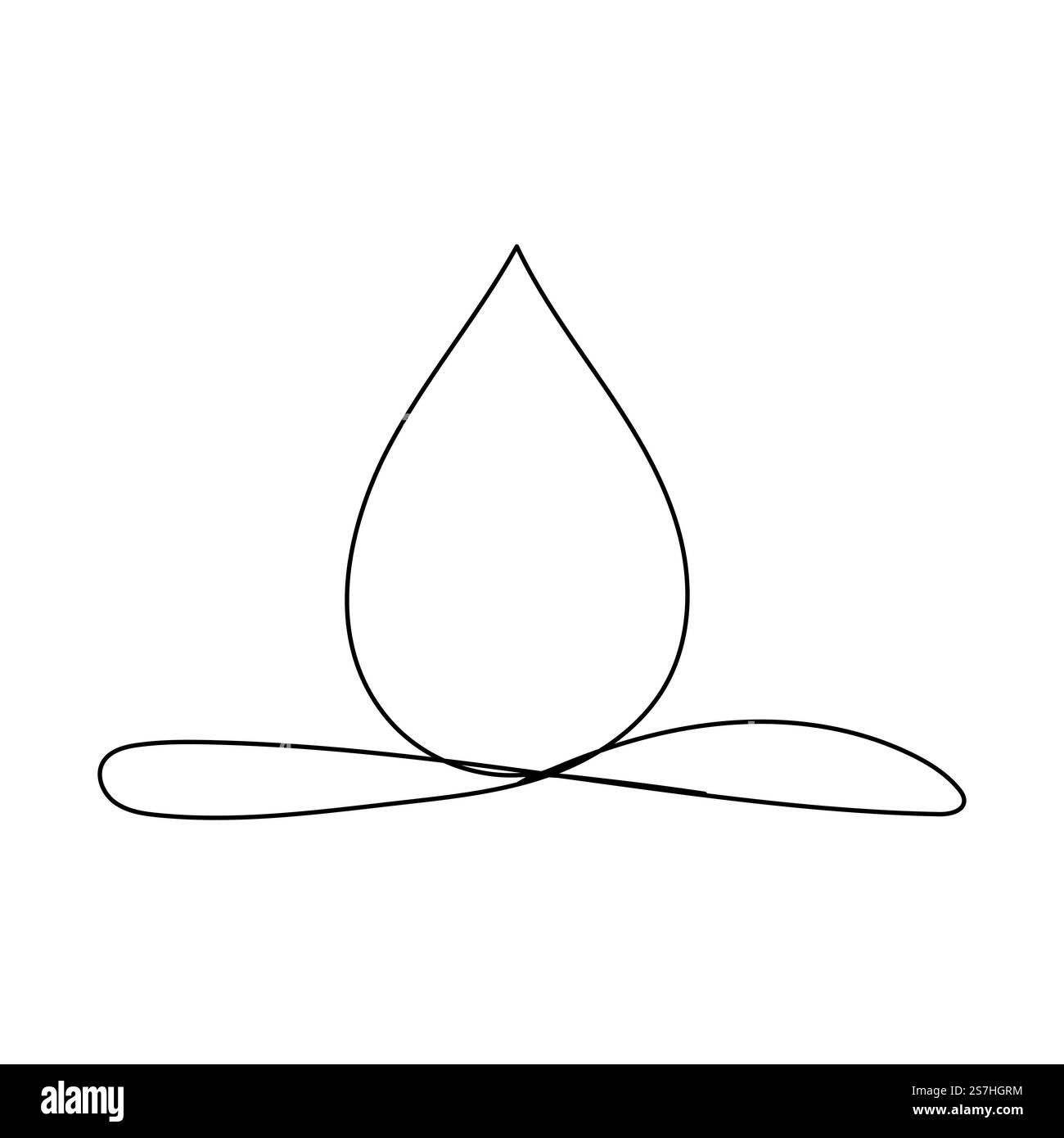 World Water Day continuous single line art and one line water drop ...