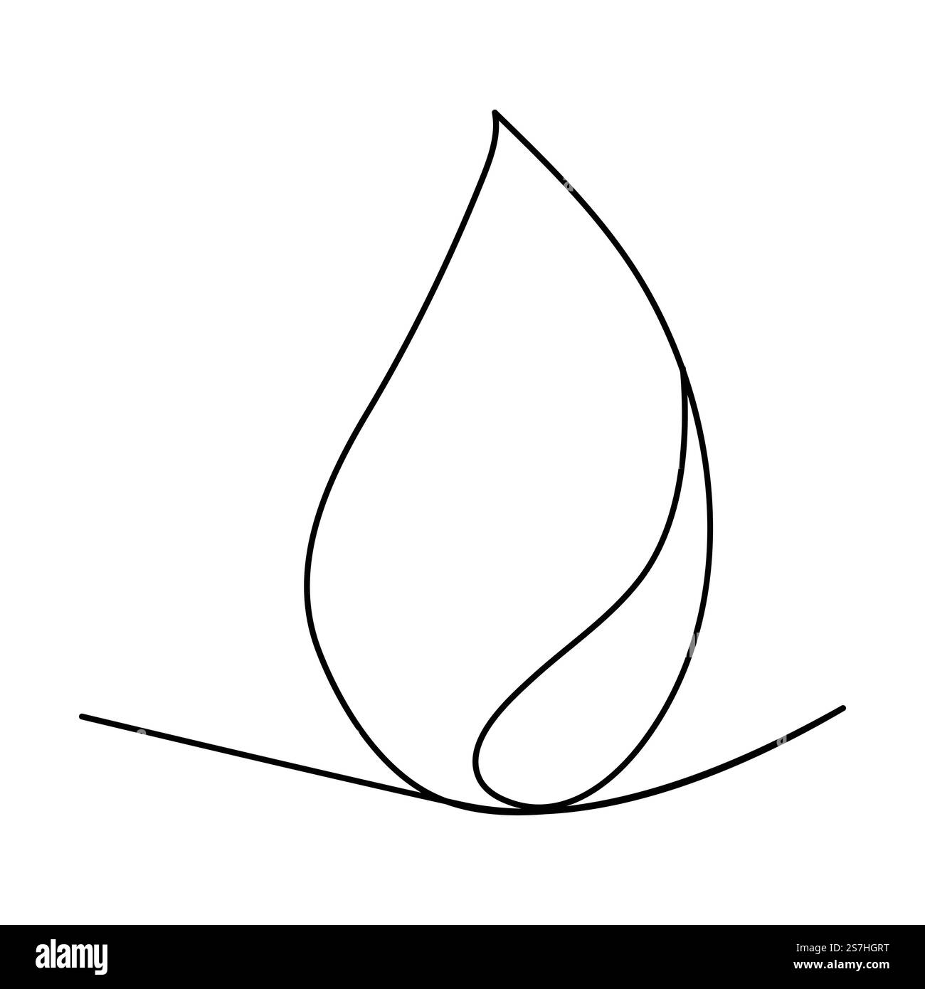 World Water Day continuous single line art and one line water drop ...
