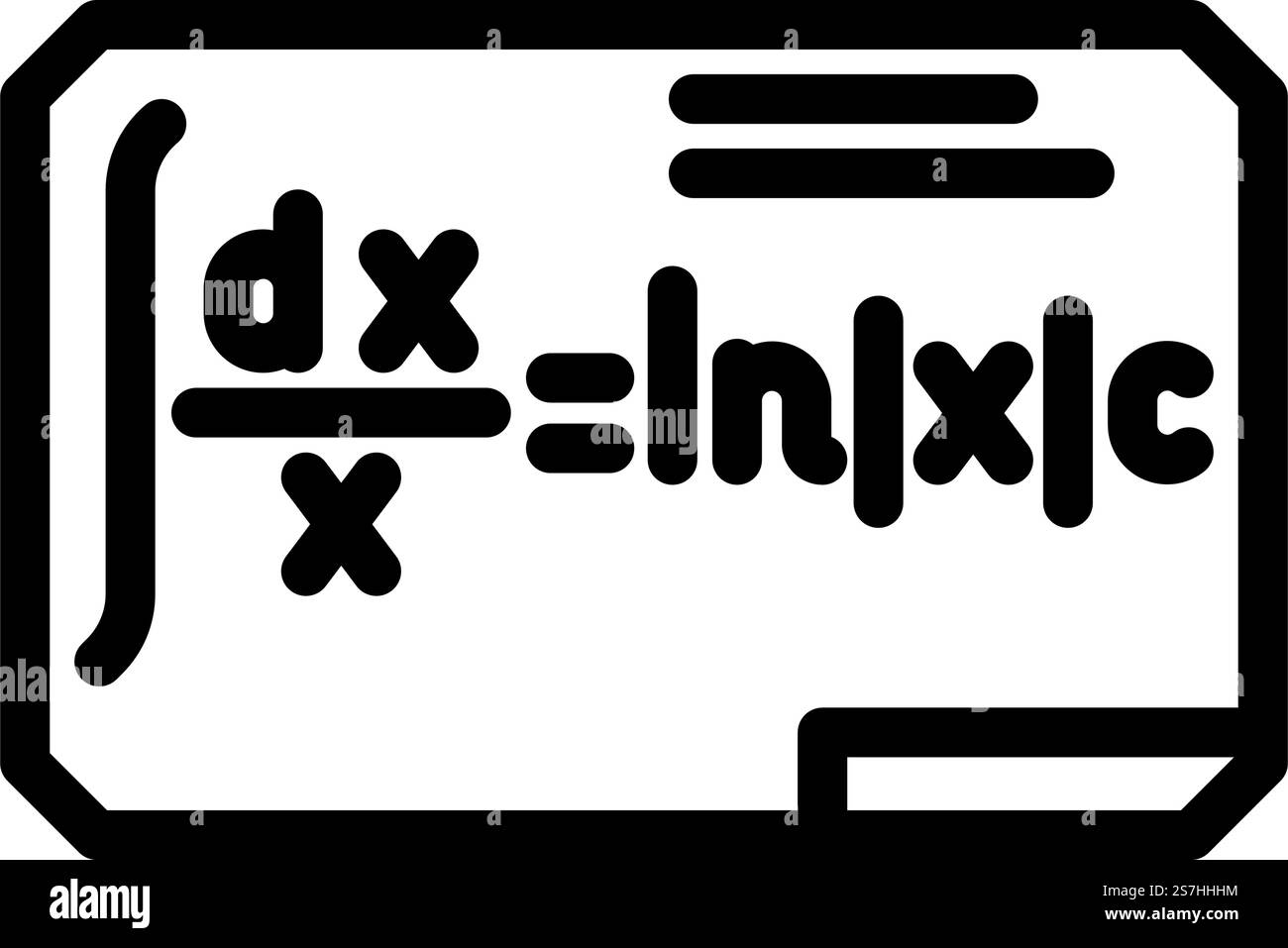 formula math science education line icon vector. formula math science ...