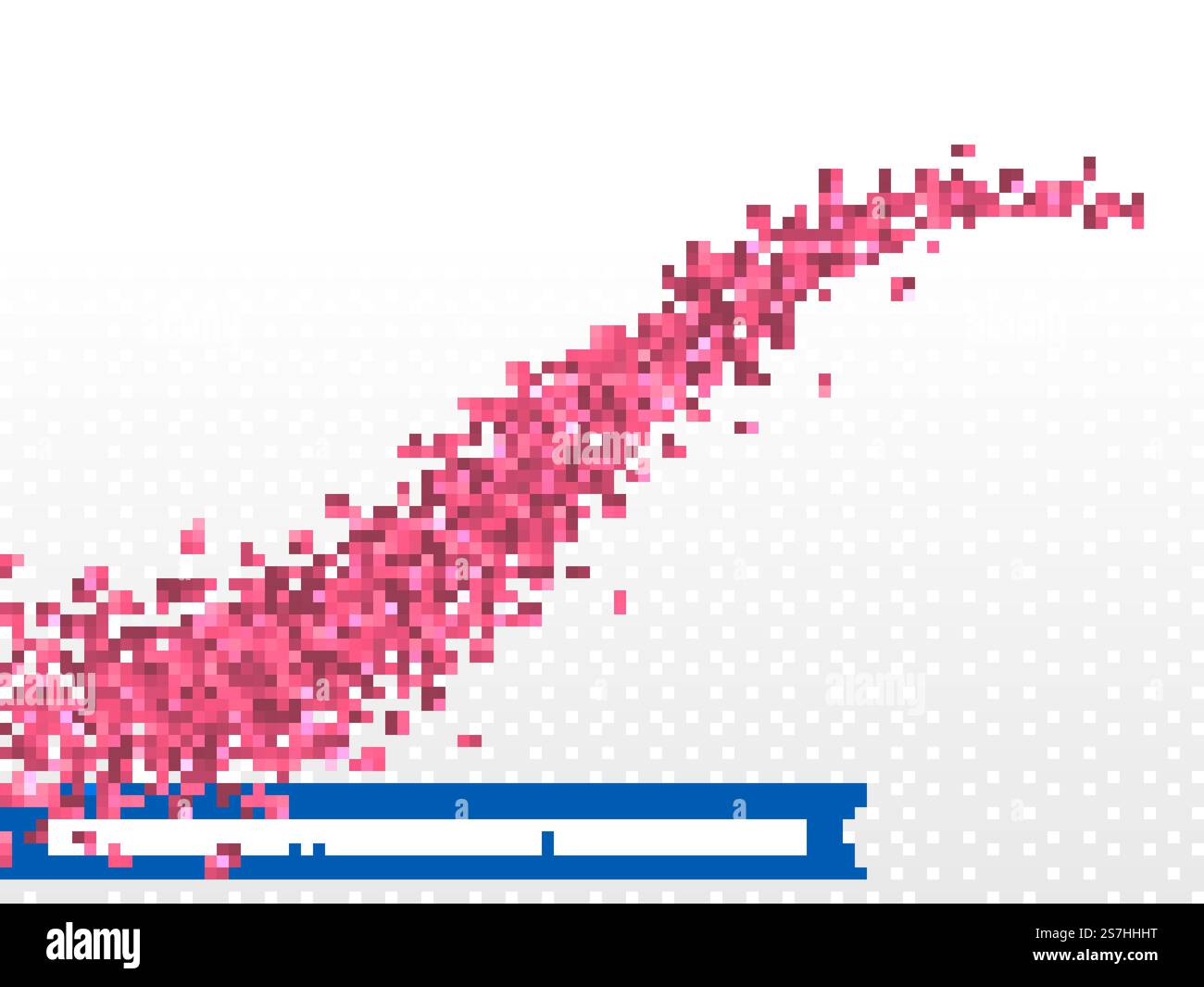 Pink hearts trace or vector wedding love comet trace confetti trail ...