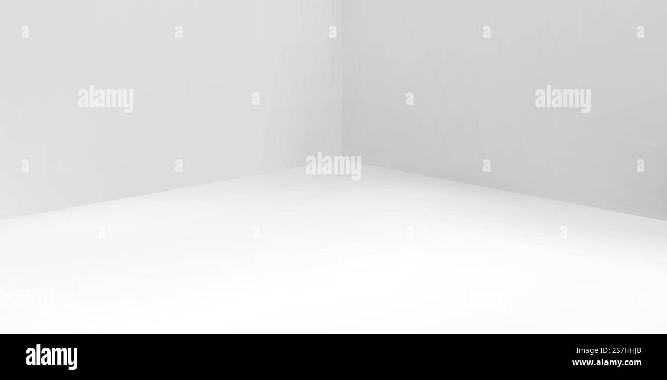Gray studio background, backdrop 3D room product lightbox, vector white ...