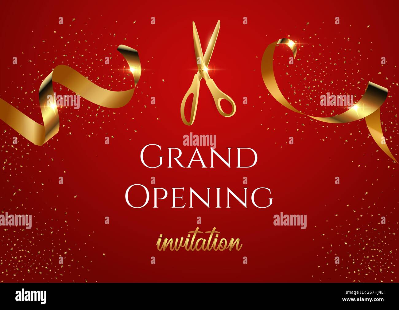 Grand opening invitation vector banner mall hi-res stock photography ...
