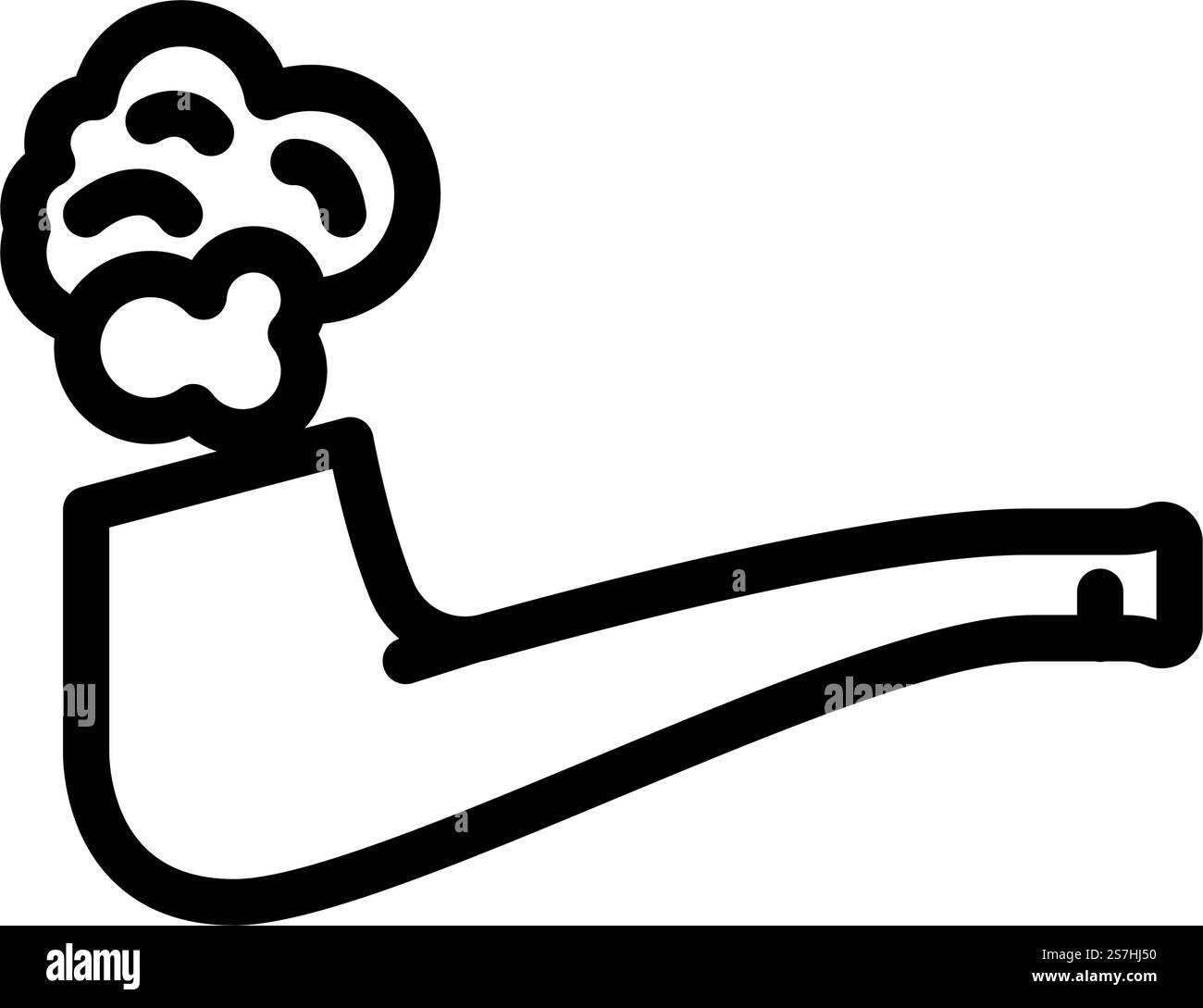 fume smell line icon vector. fume smell sign. isolated contour symbol ...