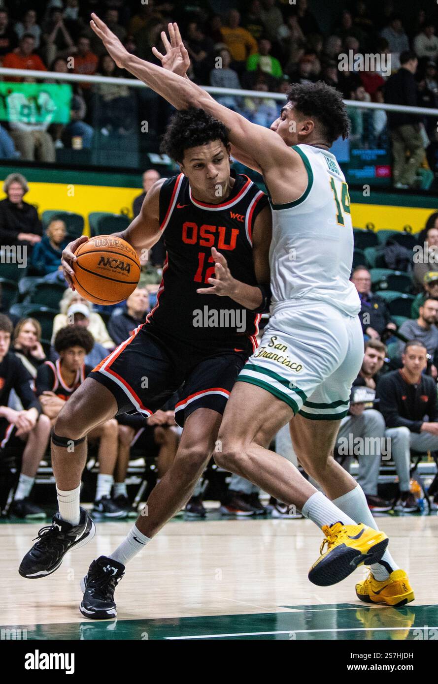 January 18 2025 San Francisco CA, U.S.A. Oregon State forward Michael ...
