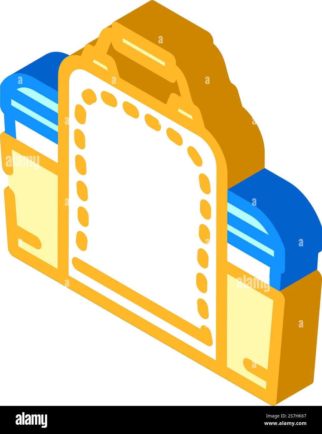 lunch box bag healthy isometric icon vector. lunch box bag healthy sign ...