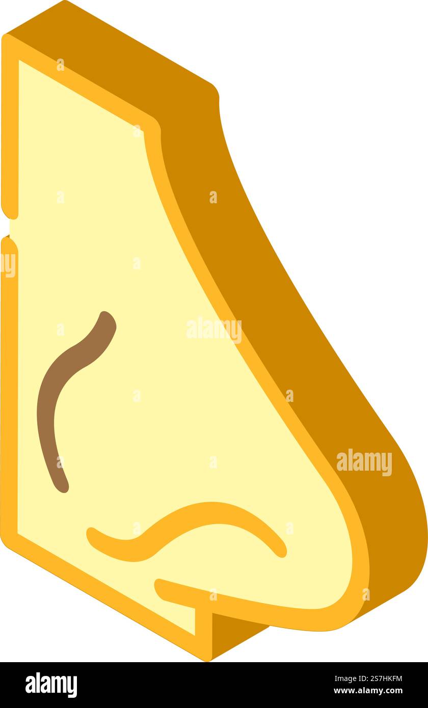 nose smell isometric icon vector. nose smell sign. isolated symbol ...