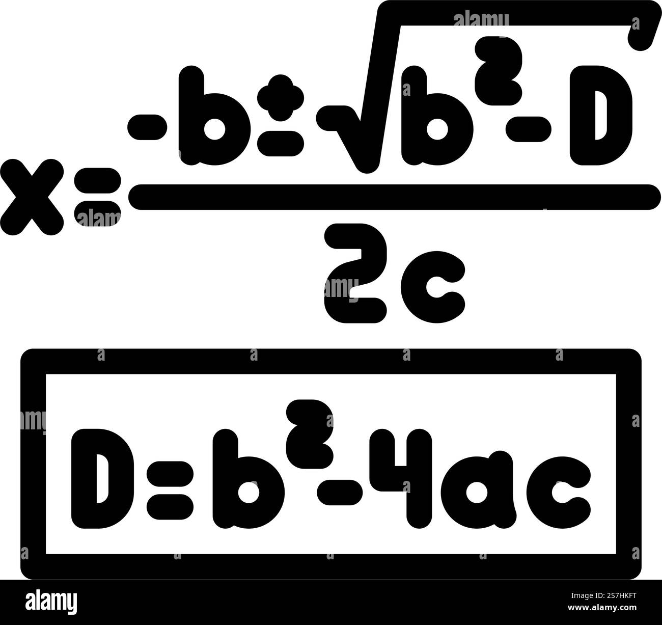 formula math science education line icon vector. formula math science ...