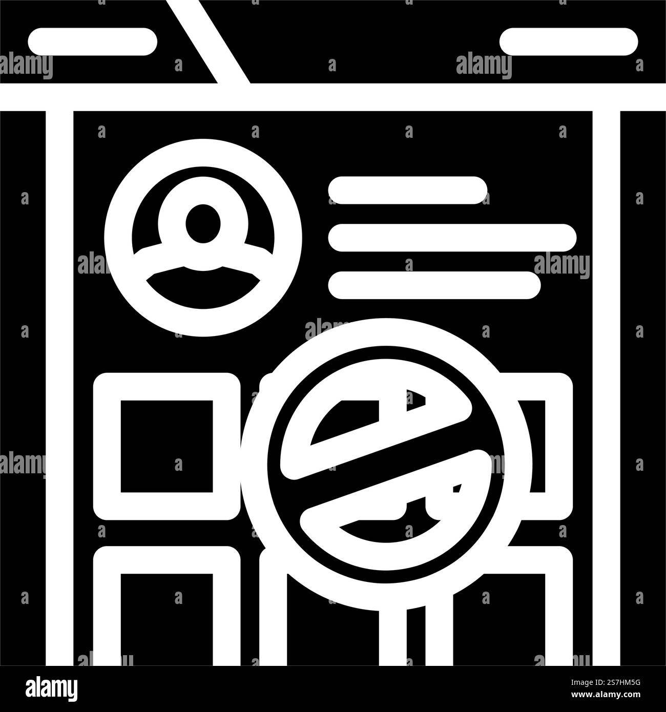 woman disapproval glyph icon vector. woman disapproval sign. isolated ...