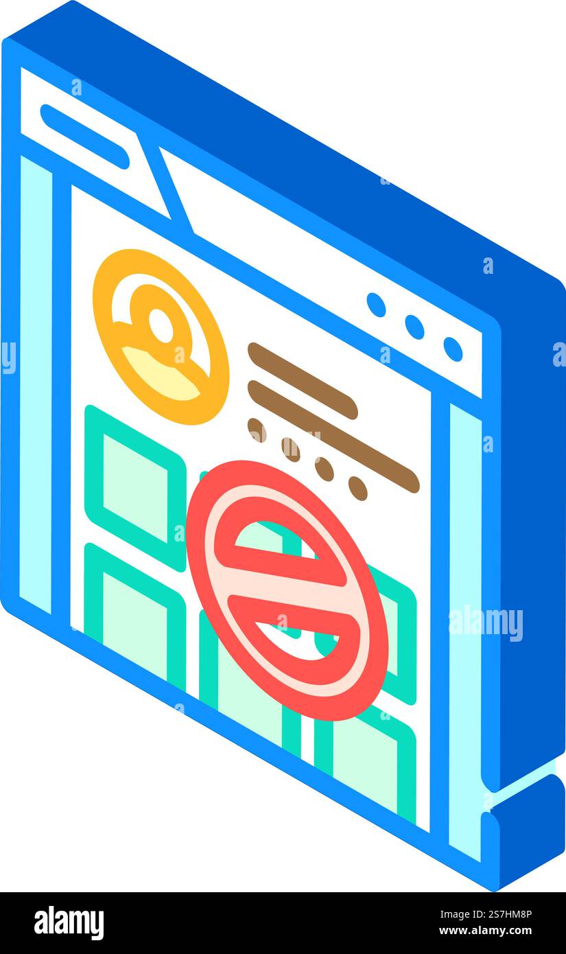 woman disapproval isometric icon vector. woman disapproval sign ...