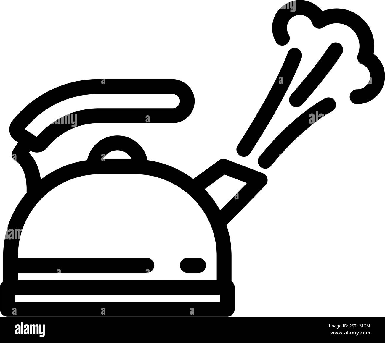 steam smell line icon vector. steam smell sign. isolated contour symbol ...