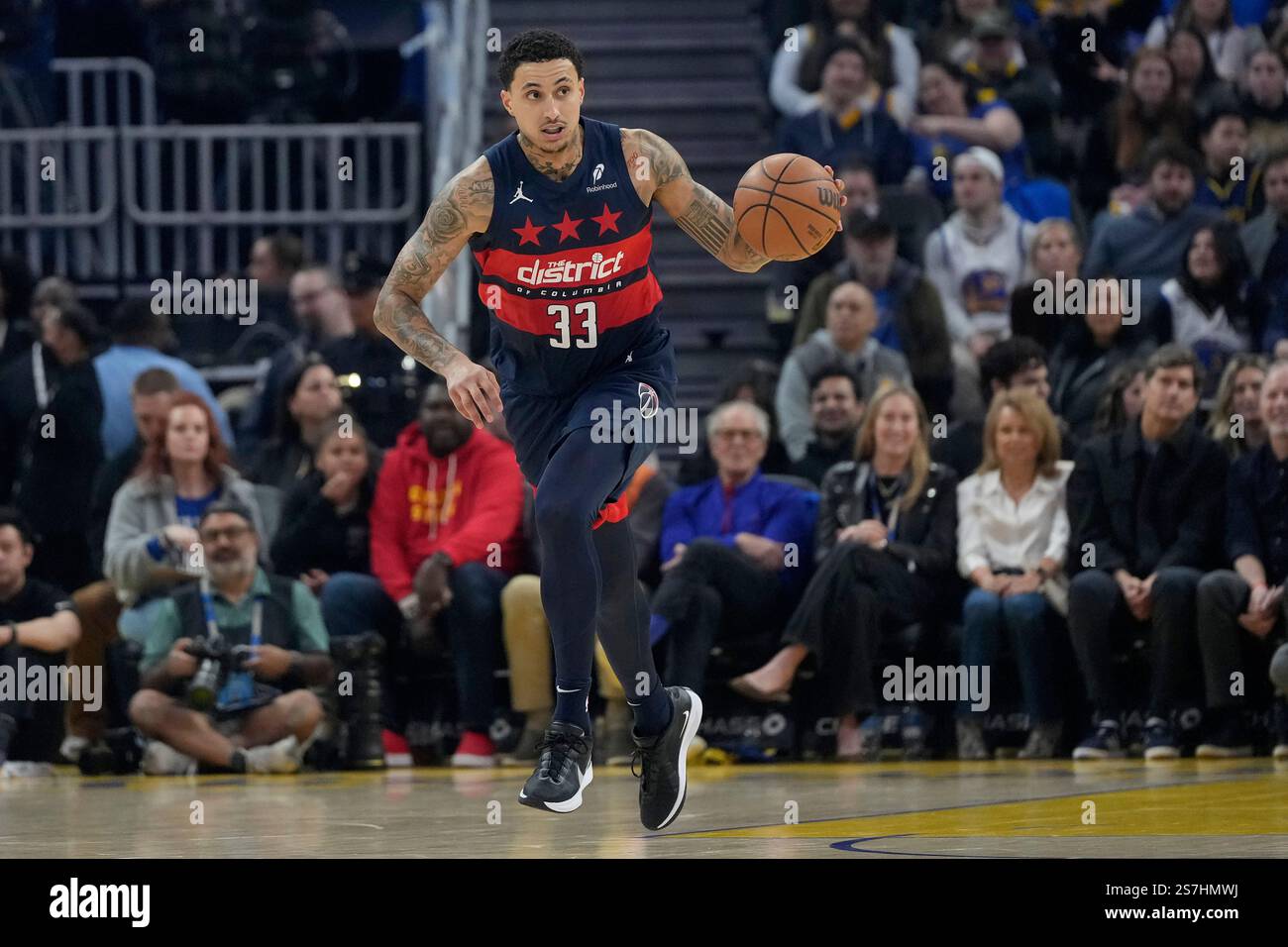 Washington Wizards forward Kyle Kuzma (33) during an NBA basketball ...
