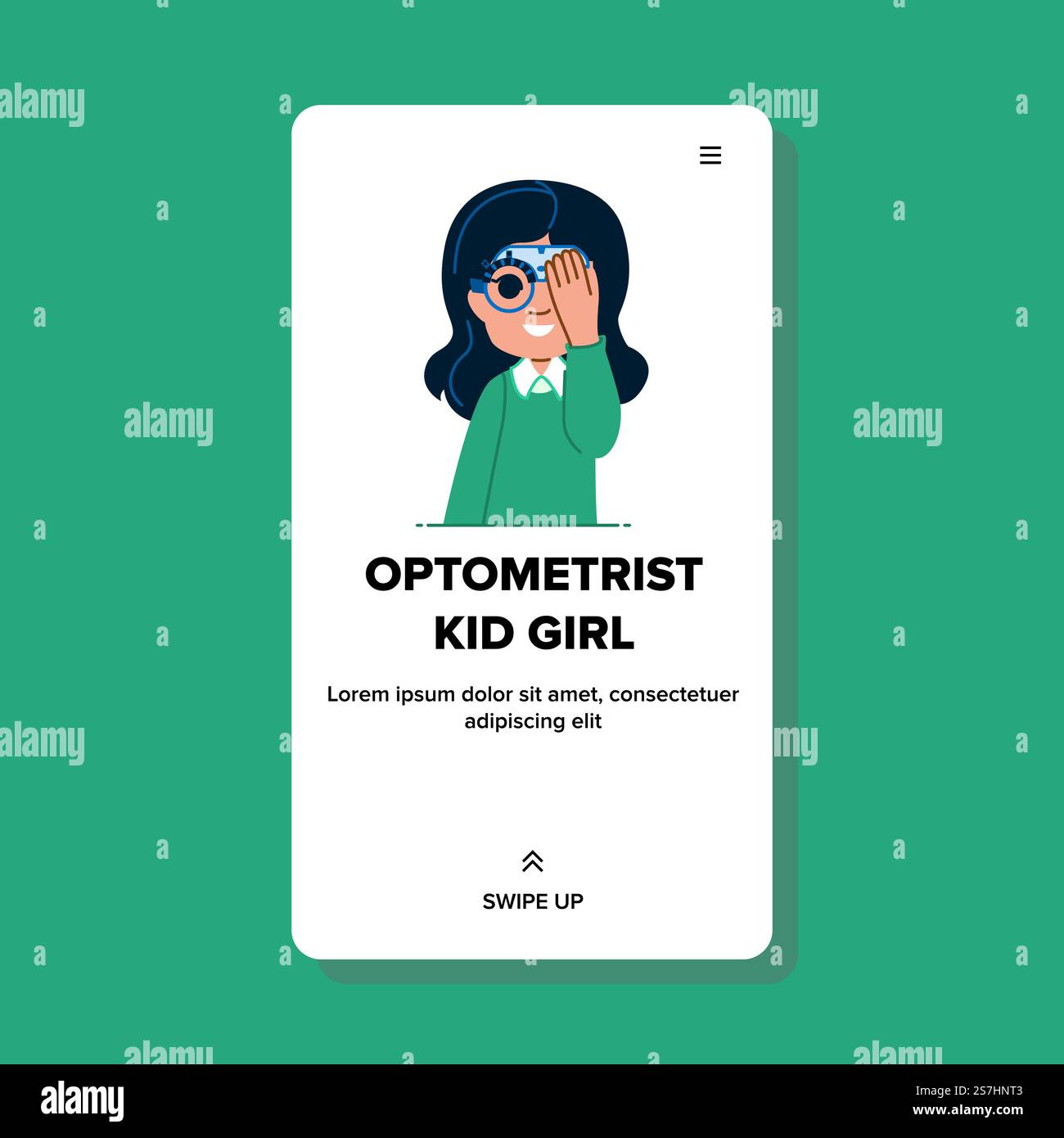 Myopia and child Stock Vector Images - Alamy