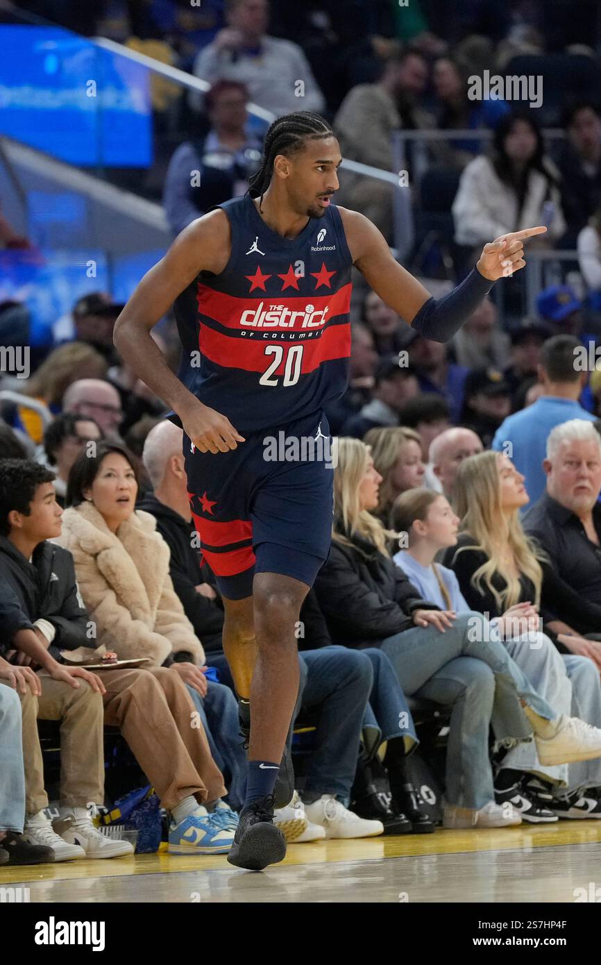 Washington Wizards forward Alexandre Sarr (20) during an NBA basketball ...