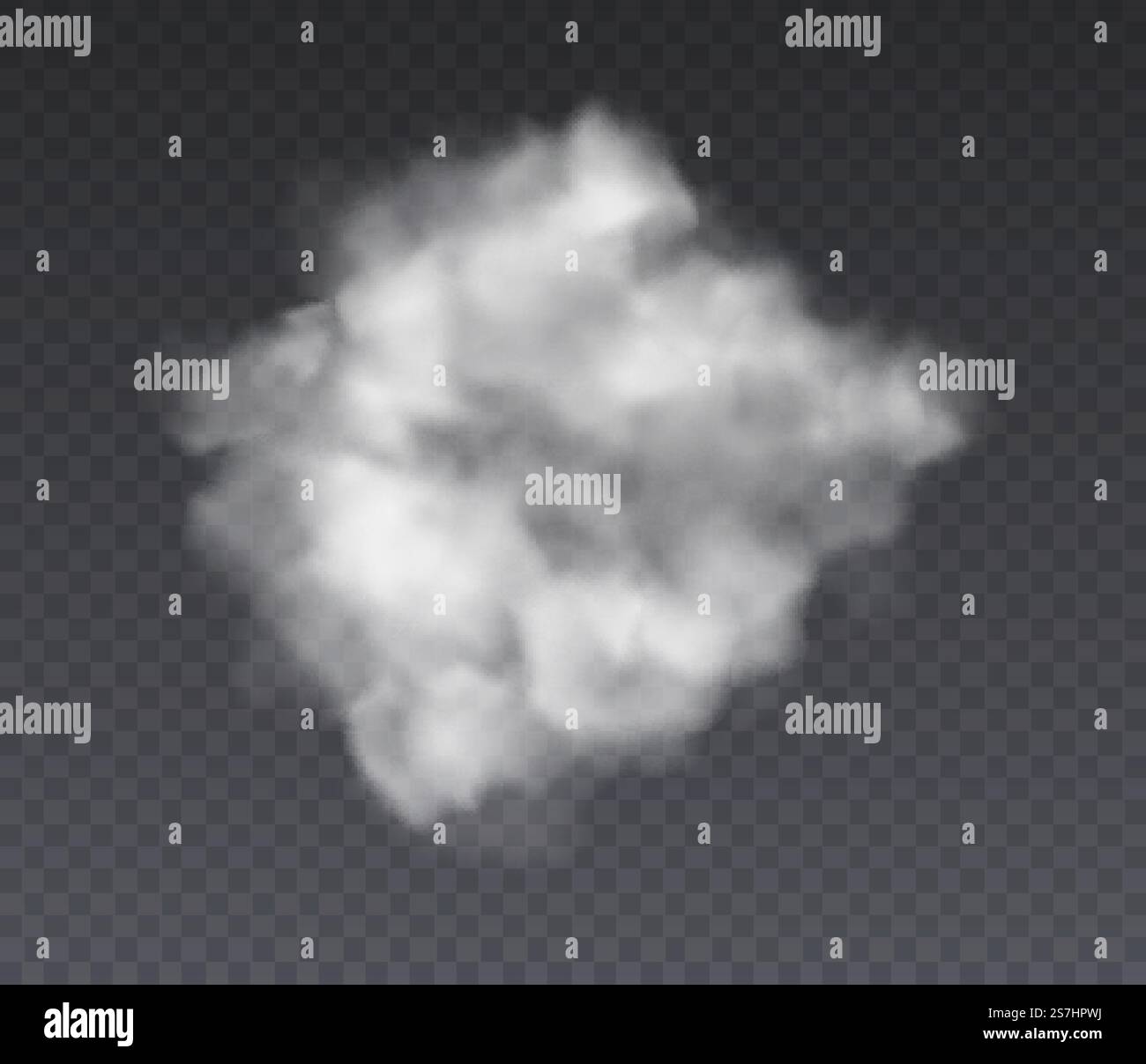 Cloudy effect. Chemistry standing fog and white smoke isolated on ...