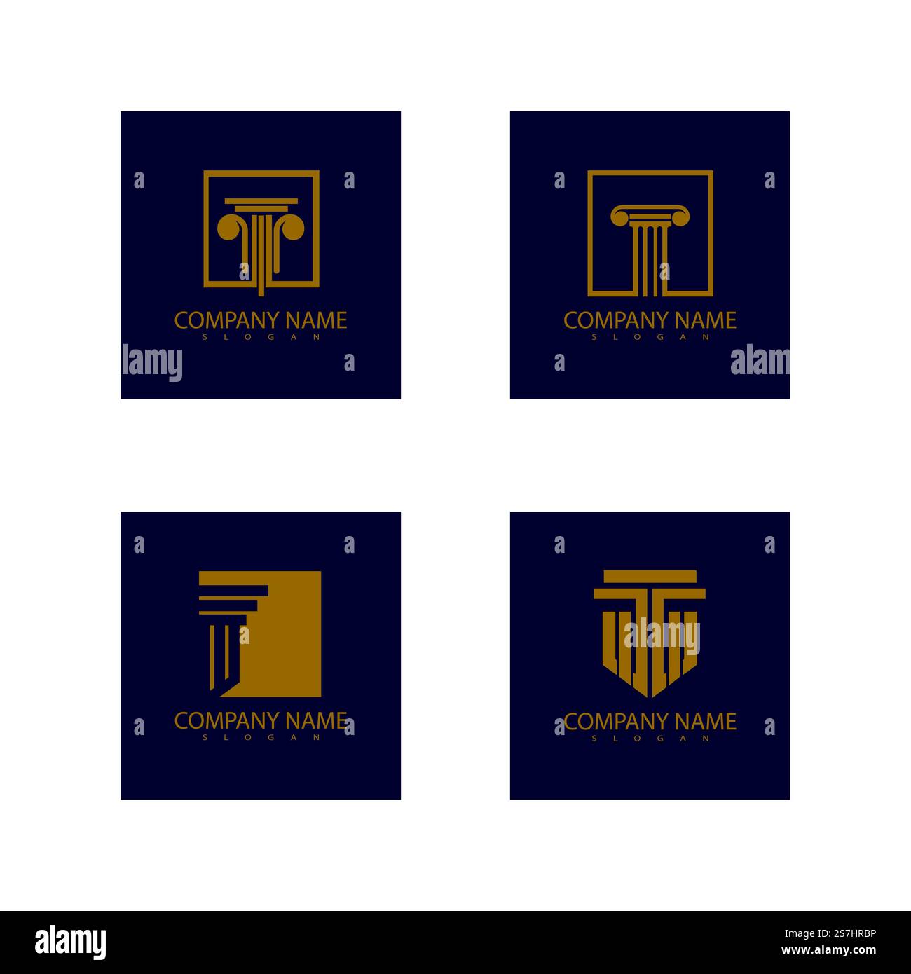 Column Logo vector symbol Template Stock Vector Image & Art - Alamy