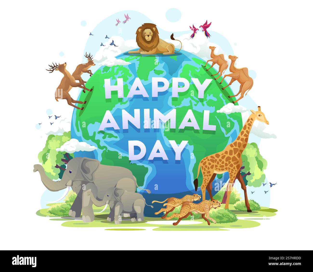 Happy World Animal Day, Wildlife Day, Animals on the planet, Wildlife ...