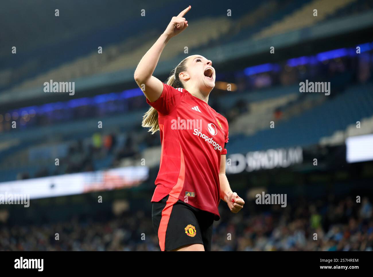 Manchester United's Ella Toone celebrates scoring their side's fourth ...