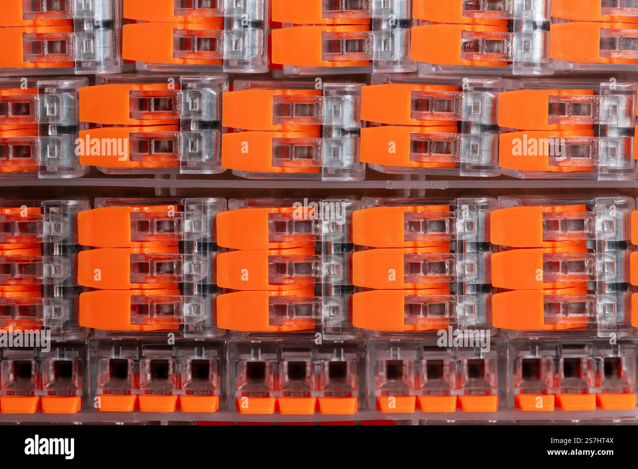 Plastic storage box for different types of electrical wire connectors ...