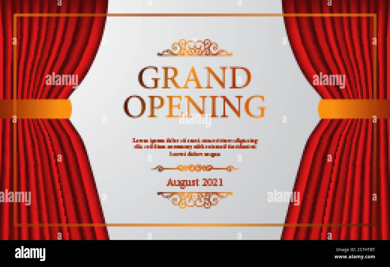 open red curtain stage theater vintage luxury elegant grand opening ...