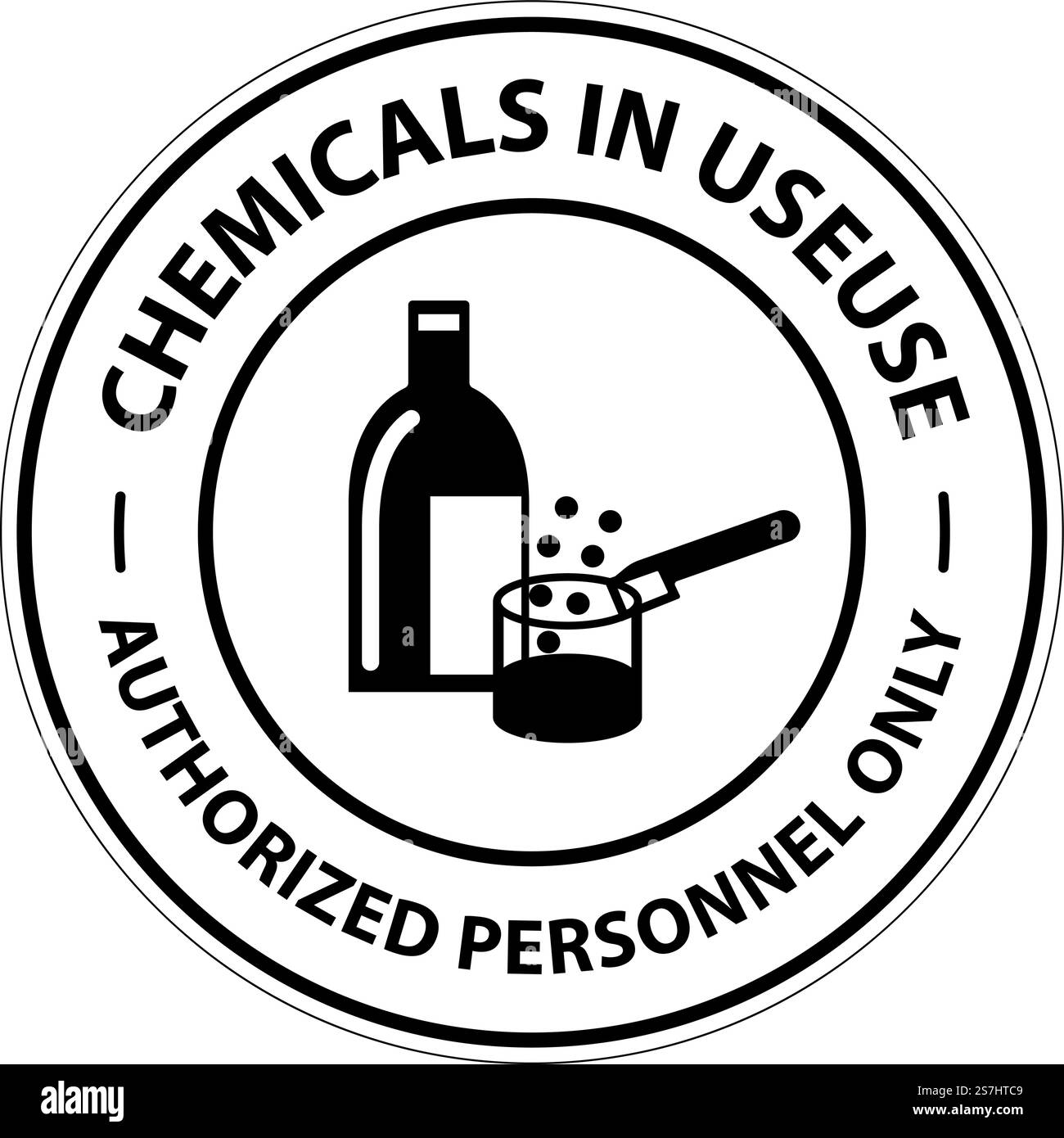 Chemical danger notice Black and White Stock Photos & Images - Alamy