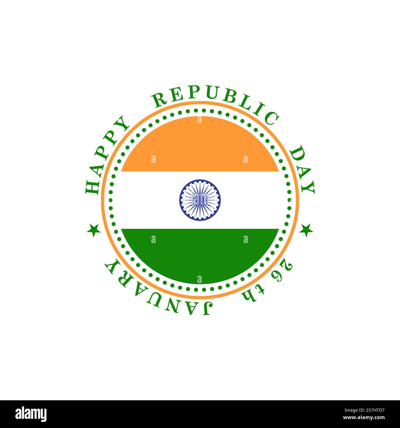 Republic Day India. Greeting banner is Indian national flag. Vector ...