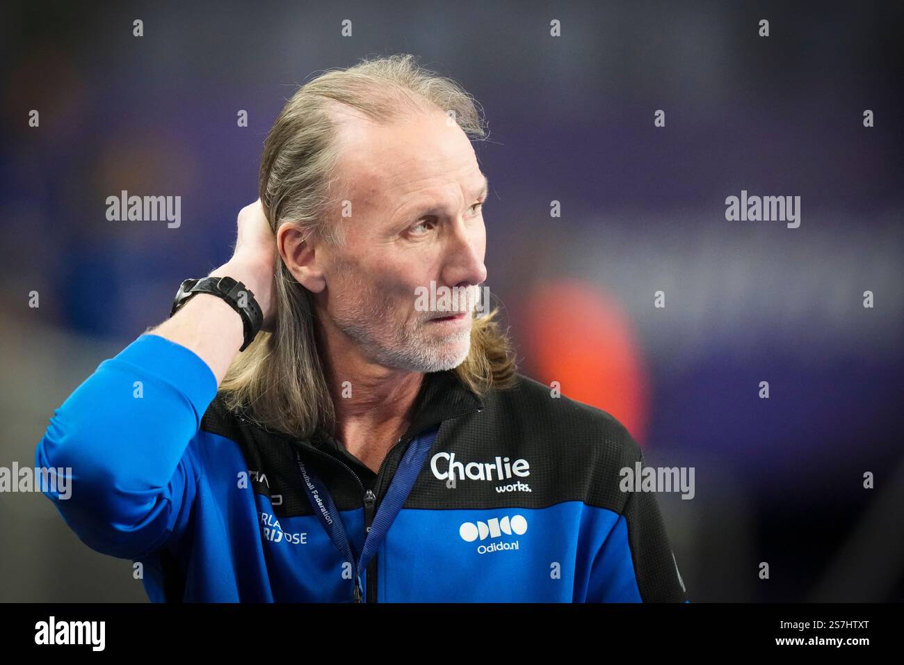 Netherlands head coach Staffan Olsson during the preliminary round ...