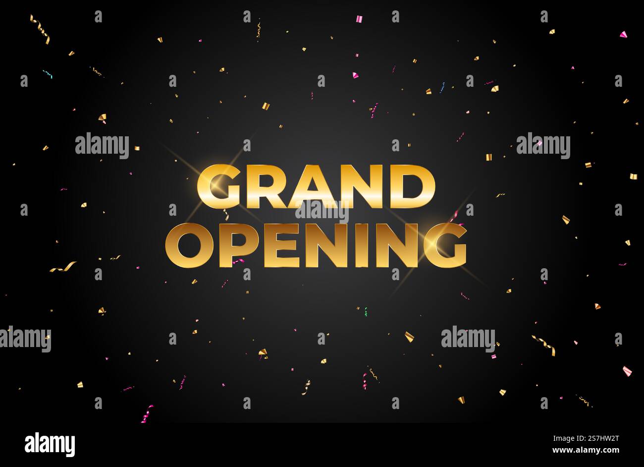 Grand Opening Card Background. Vector Illustration. Grand Opening Card ...