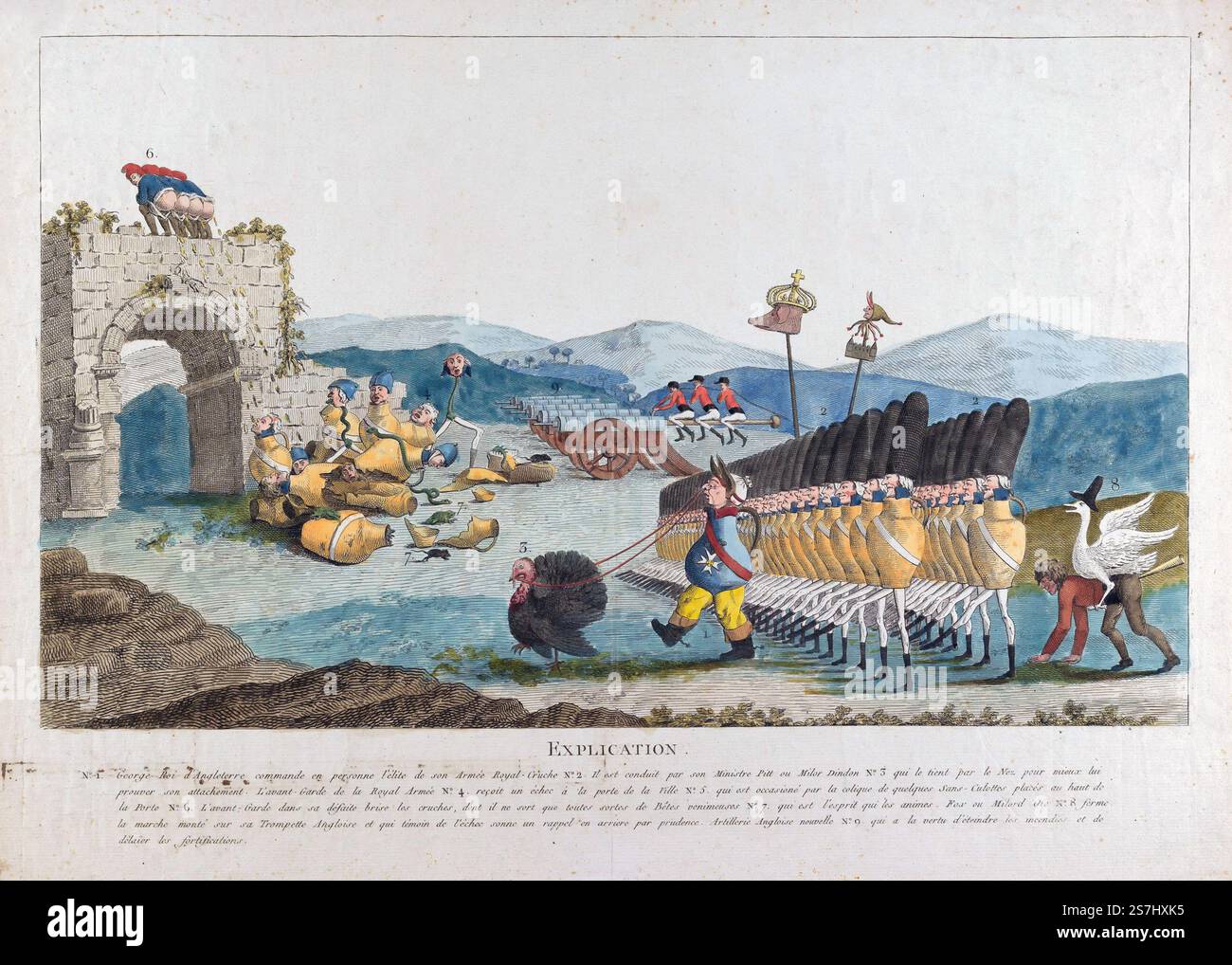 King george iii cartoon hi-res stock photography and images - Alamy