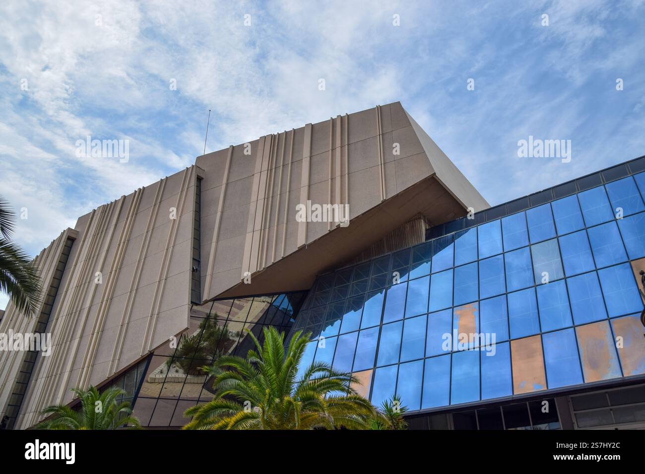 Nice, France. 22nd Aug 2019. Acropolis convention centre exterior view ...