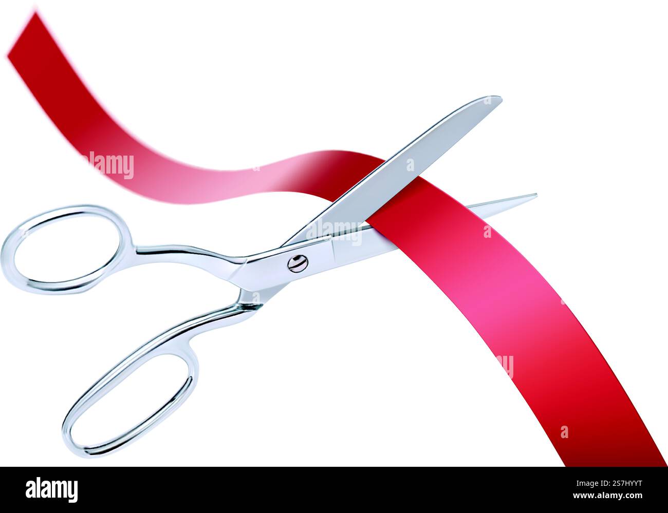 Cutting of ribbon Stock Vector Images - Alamy