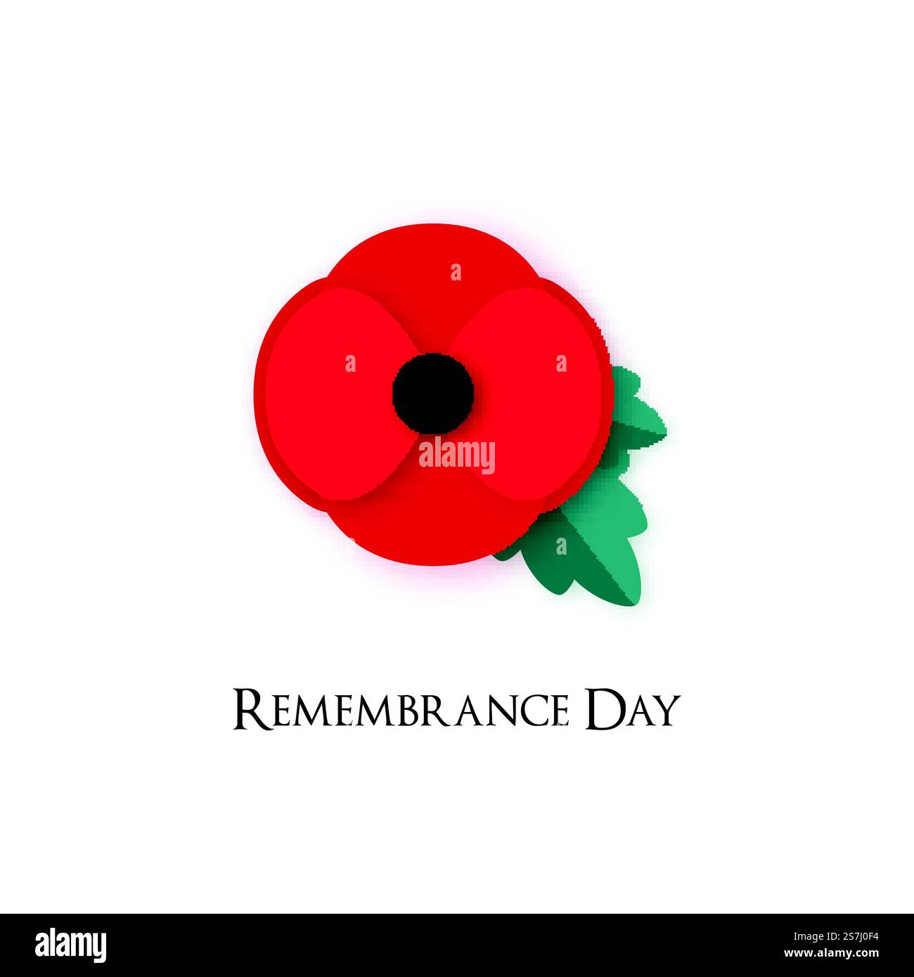 Poppy flower Illustration for Remembrance Day. Poppy for Armistice day ...