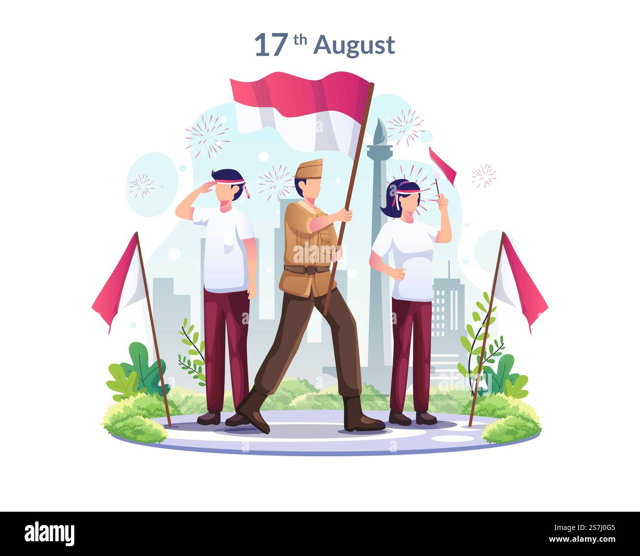 Youth and heroes celebrate Indonesia’s Independence Day on August 17th ...