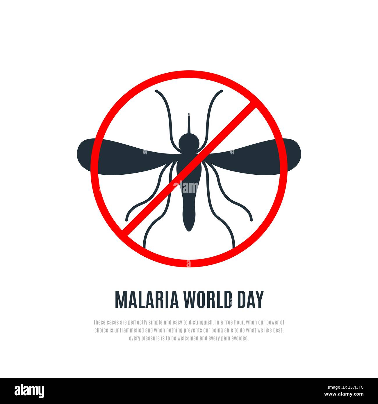 World Malaria Day vector banner. Modern design suitable for brochure ...