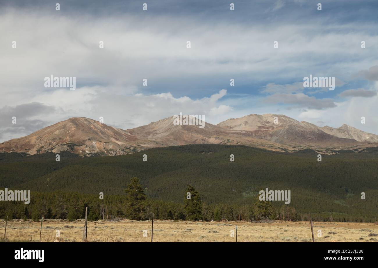 Mount Massive (14,421 ft.), second highest peak in Colorado, located in ...