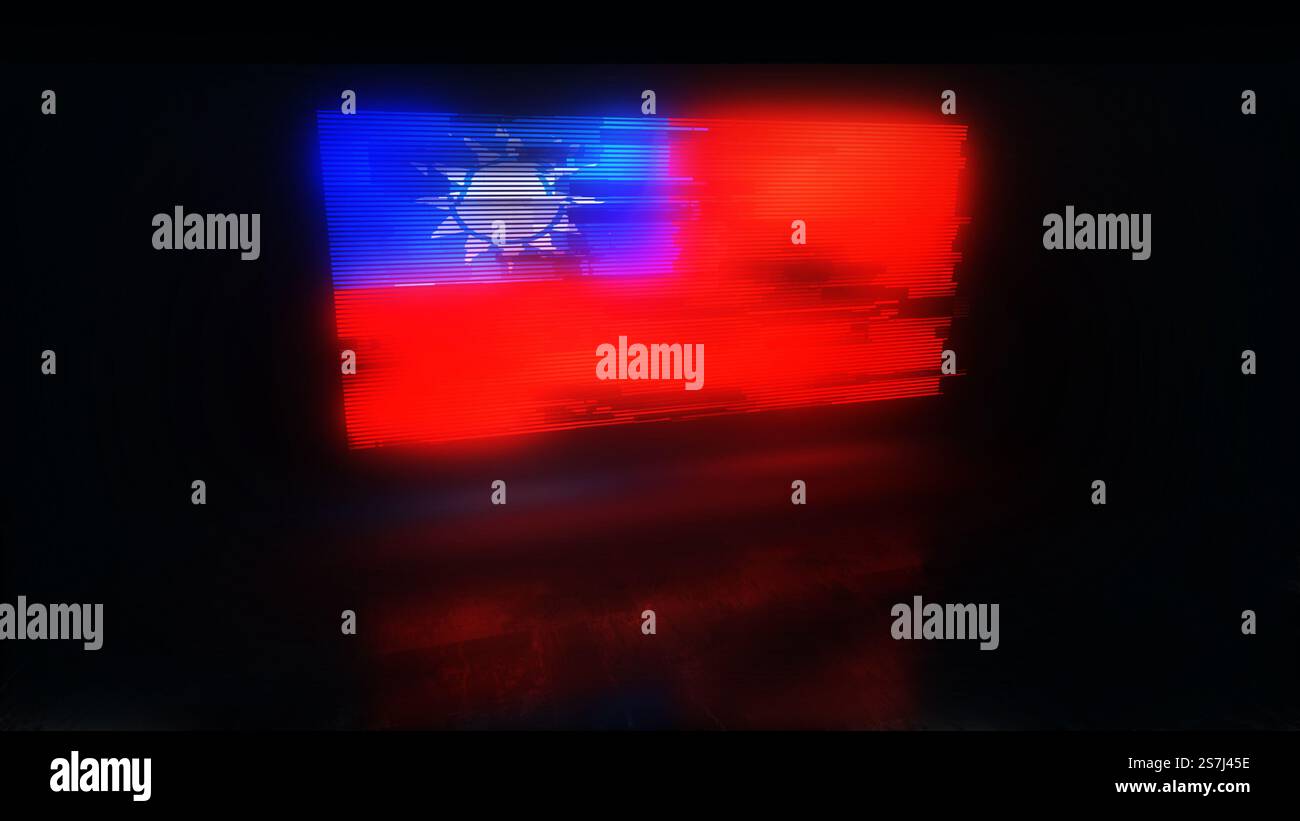 Taiwan digital technology flag cyber background. Taiwanese banner ...