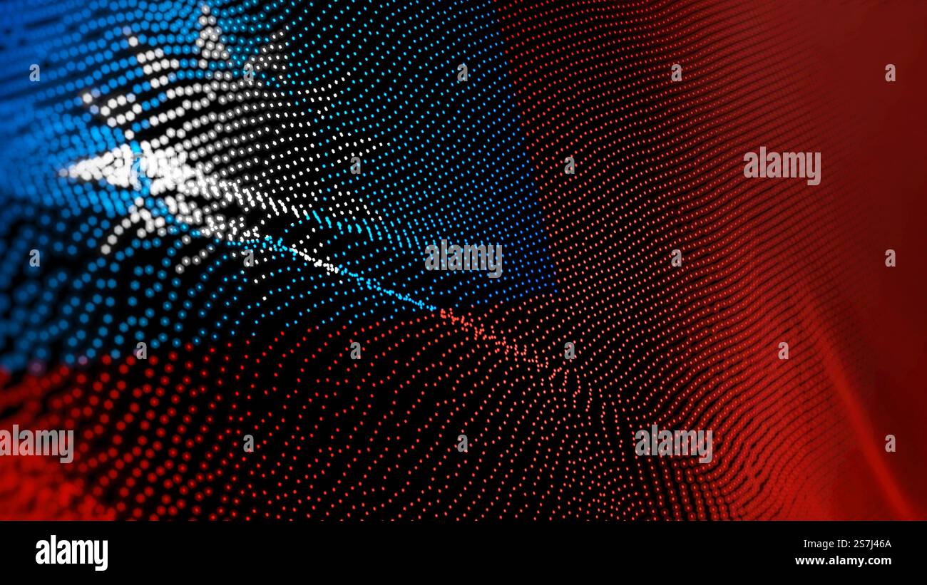 Taiwan digital technology flag cyber background. Taiwanese banner ...