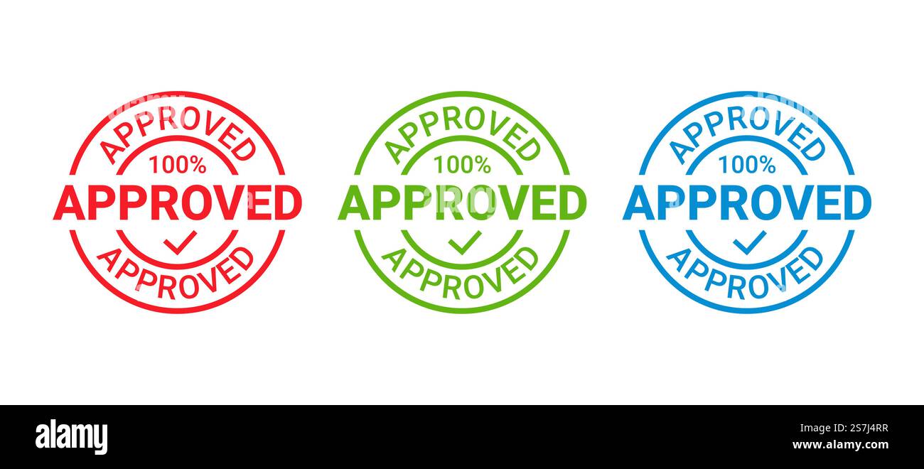 Accredited rubber stamp Stock Vector Images - Alamy