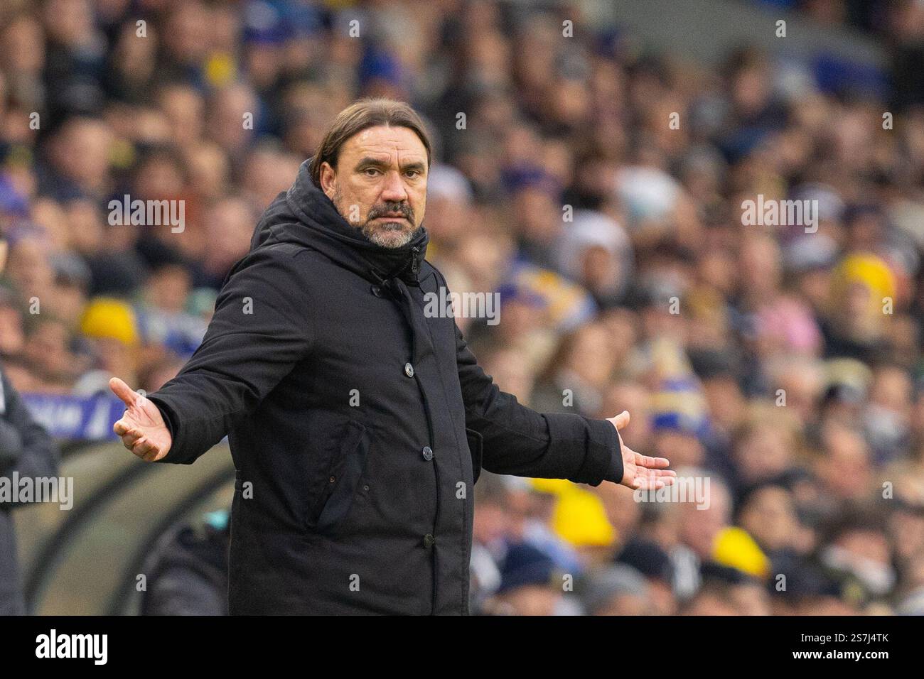 Elland Road stadium , Leeds , UK , 19th January 2025 Leeds United vs ...